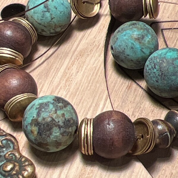 700 Brass Interlocking Crisp Beads 8mm: Ethnic Metal Beads Metal Spacer ...