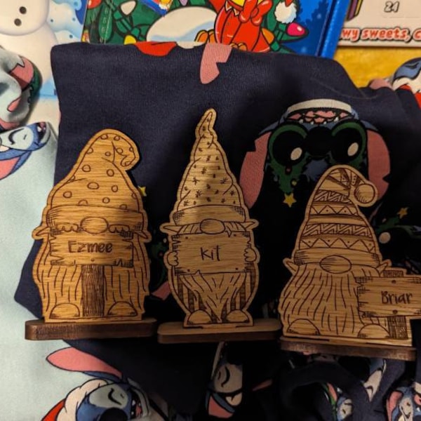 Christmas Personalised Gonk Decorations Place Names - Etsy UK