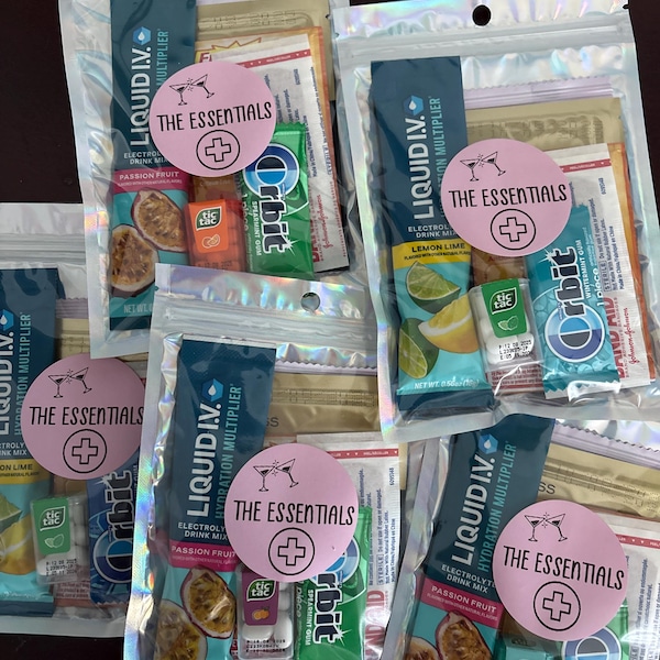 Wedding Recovery Kit: Liquid IV, Eye Patches, Gum - Etsy