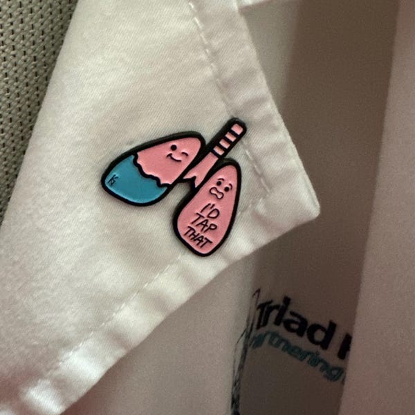 I'd Tap That Lung Pin - Pulmonology / Enamel Pin / Medicine/ Medipins ...