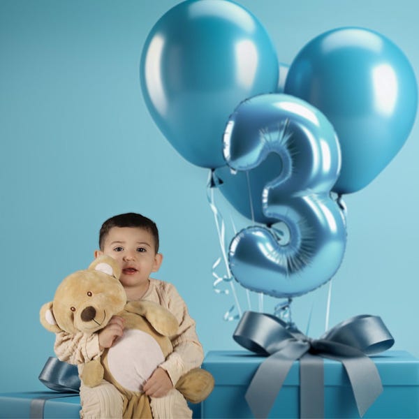 Digital First Birthday Backdrop Background One Year Birthday Background ...