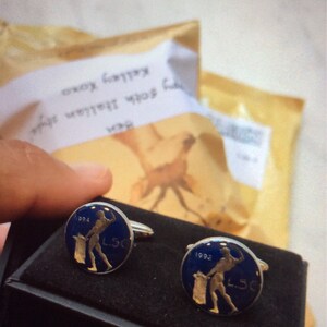Enamel Cufflinks-pakistan Coin Coin Collector Gifts,dad Coin Gift ...