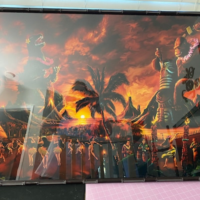 Polynesian Punk Tiki Art Hula Maid - Etsy