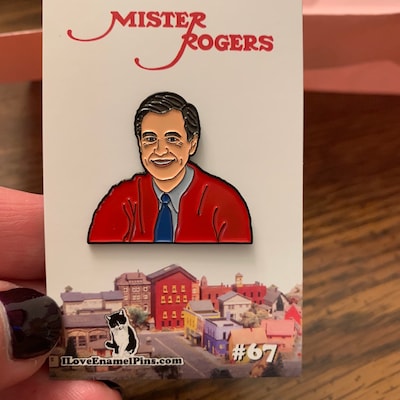 Mr. Rogers Enamel Pin Mister Rogers Pittsburgh Gifts for Her Gifts for ...