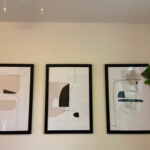 Thin Narrow Ink Stripes Wall Art Black White Minimalist - Etsy