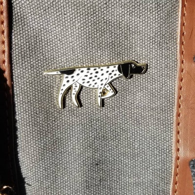 Pointer Dog Enamel Pin - Etsy