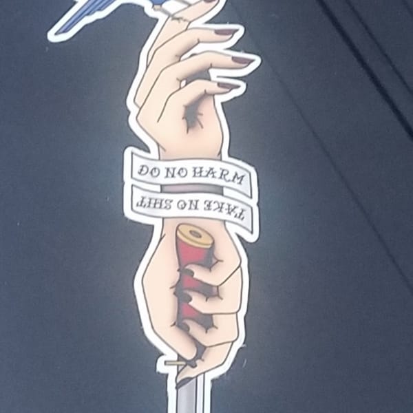Do No Harm Neo-traditional Decal/sticker - Etsy