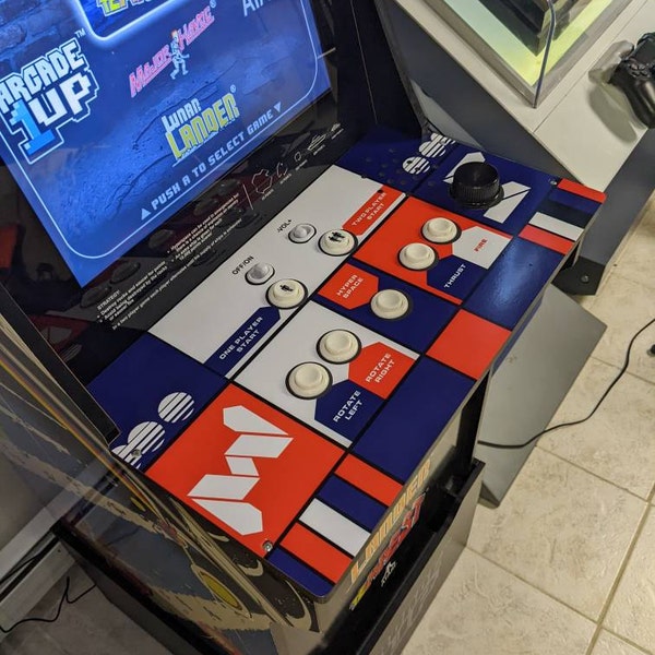 Arcade 1up Cabinet Asteroids CPO Overlay Deck Protector Sticker Decal ...