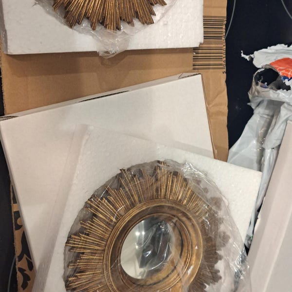 Gold Convex Thin Frame Mini Mirrors - Etsy