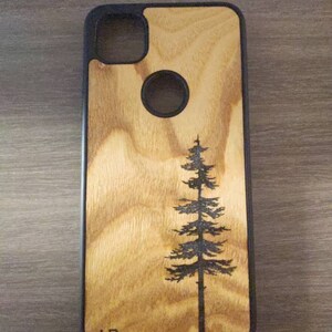 Cherry Sitka real Wood iPhone Case iPhone 15 Pro, 14, 13 Samsung Galaxy ...