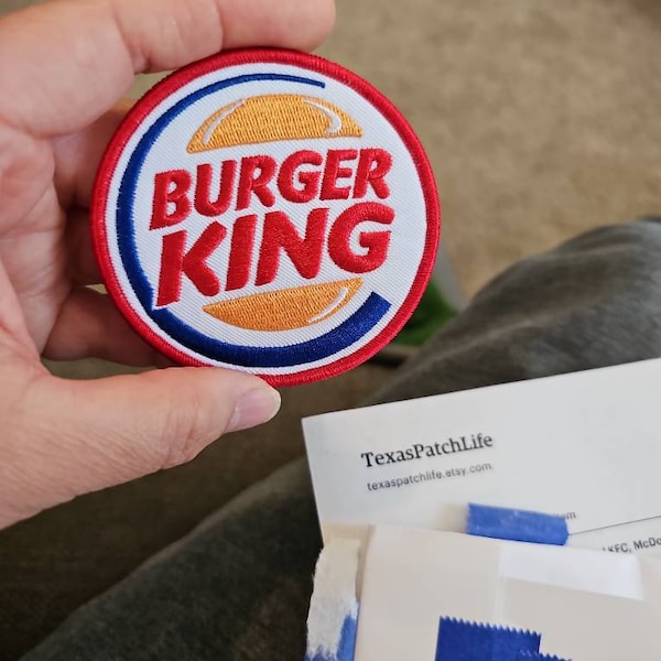 Fast Food KFC, Mcdonald's, Burger King Embroidered Iron on Patch - Etsy