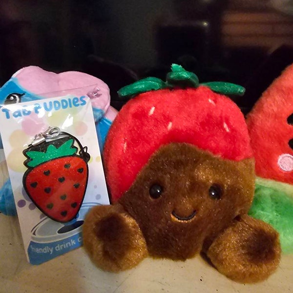 Strawberry Love Tab Buddy Soda Can Opener - Cute Fruit Keychain Gift ...
