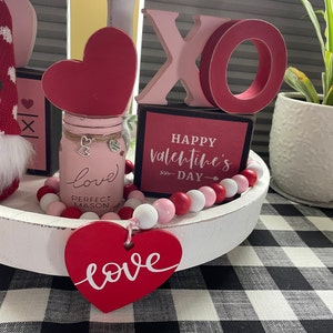 BUNDLE // Valentine's Day Tier Tray Decor // Valentine's Day Signs ...