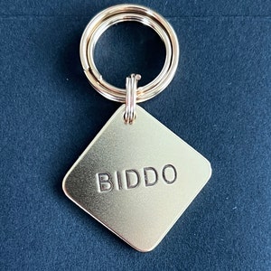 Dog Tag, Alphabet Dog Tag, Brass Dog Tag, Pet ID Tags, Personalized Dog ...