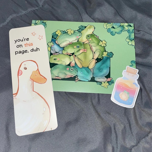 Duck Bookmark | You're on This Page | Cute Bookmark | Double Printed ...