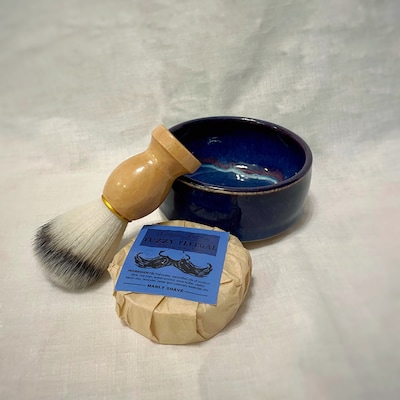 Shave Set. Ceramic Shaving Mugs. Pottery Shaving Bowls. Lather Bowl ...