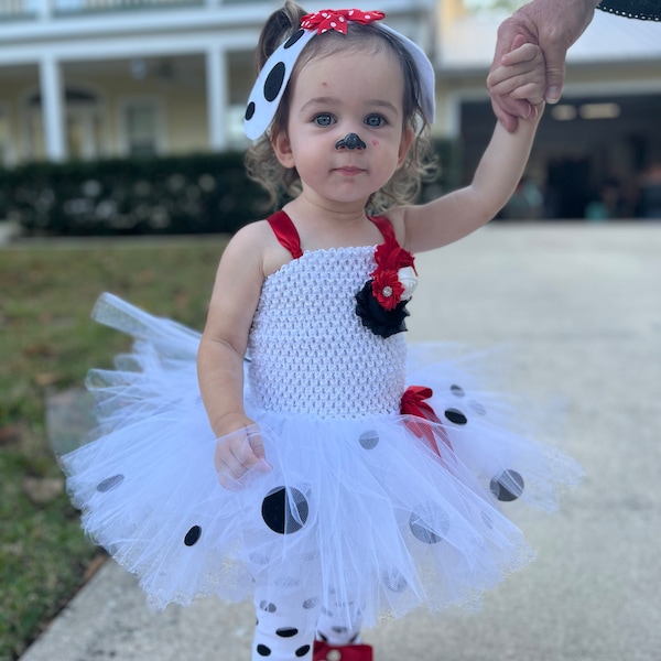 Dalmatian Costume - Dalmation Tutu - Halloween Costume - Dalmatian ...