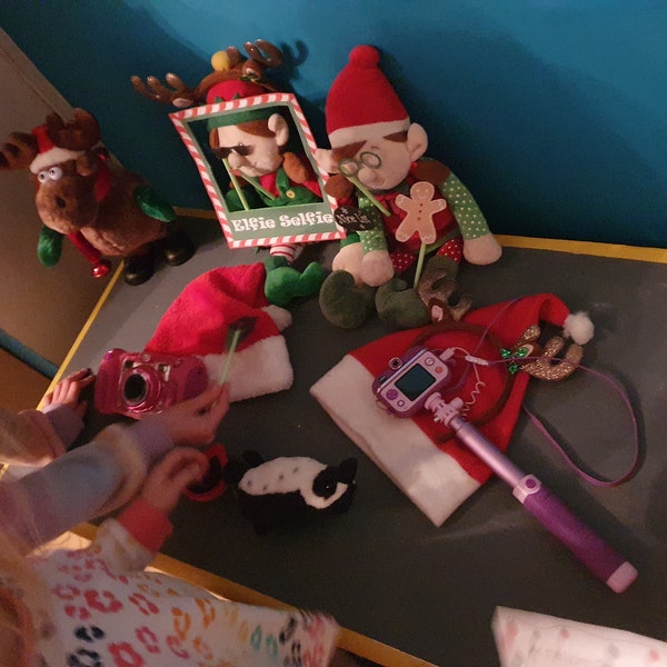 Elfie Selfie Printable Kit, Elf Activity Note, Elf Photo Props, Elf ...
