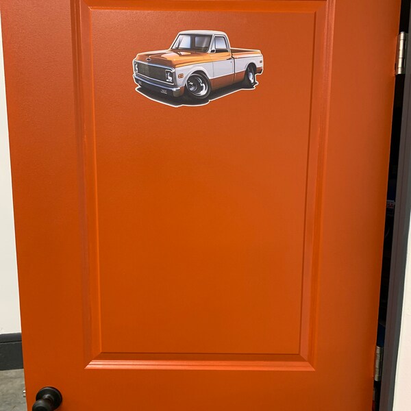 Classic Car 1970-72 Chevy C-10 Fleetside Wall Decal, Automobile Wall ...