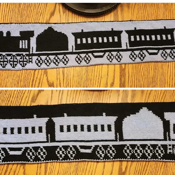 Train Double Knit Infinity Scarf Pattern - Etsy