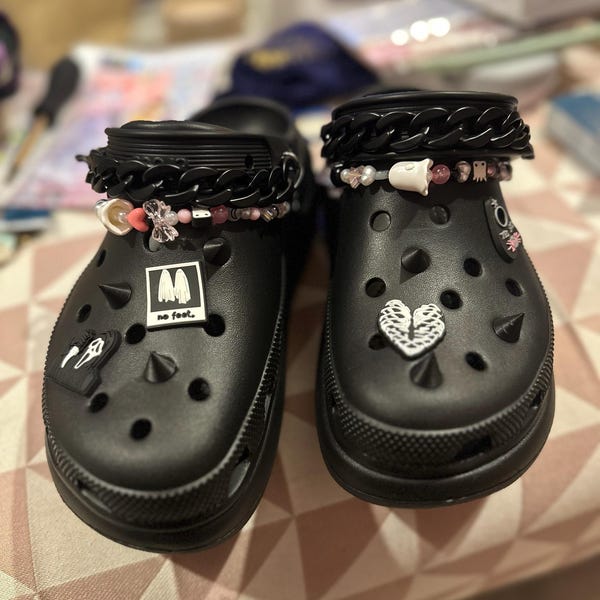 Personalised Beaded Shoe Charm | Custom Beaded Footwear Chain | Beaded ...