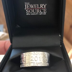 12mm Wide Customizable Titanium Duck Band - Etsy