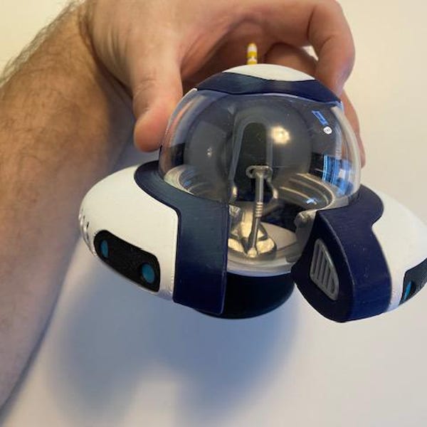 Seamoth From Subnautica - 3D Printed Model With Visible Interior and ...