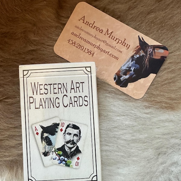2ND DECK Western Art Playing Cards - Etsy