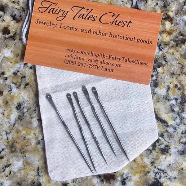 Forged Steel Sewing Needles. Viking Needles, Medieval Needles - Etsy