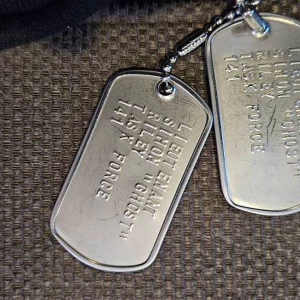 Simon 'ghost' Riley US Military Dog Tag Set With Personalised Text. - Etsy