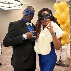 Dark Blue Mens Masquerade Ball Party Mask Pair - Etsy