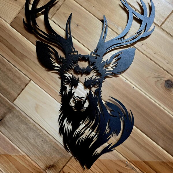 Metal Pine Tree Silhouette Wall Art, Handcrafted Forest Landscape Decor ...