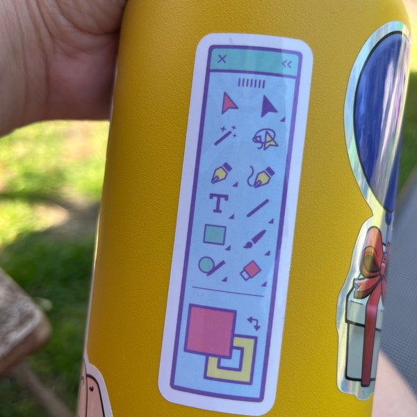 Vaporwave Adobe Toolbar Sticker Set | Gift for Graphic Designer ...