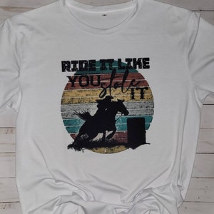 Barrel Racer Sunset RWB - Sublimation Design Downloads - PNG Print File ...