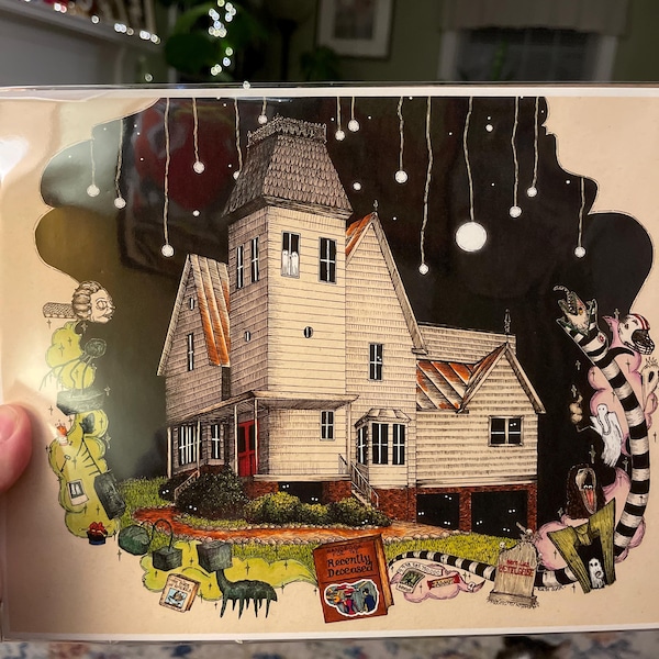 Deetz Haunted House Fine Art Print | Lydia Artwork - Etsy