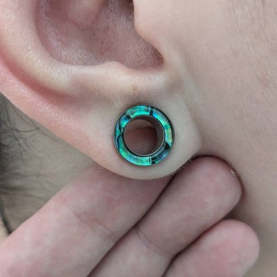 Black Steel Septum Pincher Ring Stretching Gauging Taper Horseshoe ...