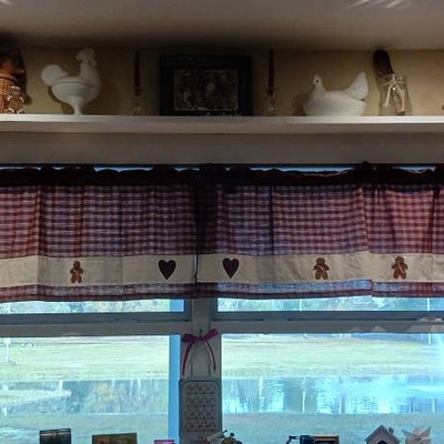 Black and White Buffalo Check Valances Homespun Valance - Etsy