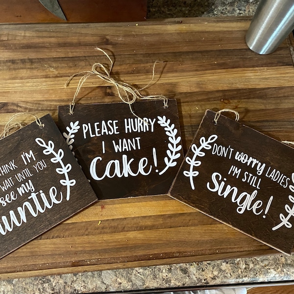 Customized Ring Bearer & Flower Girl Signs, Personalized, Custom ...