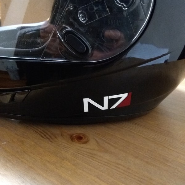Mass Effect N7 Vinyl Decal | With Metallic Red | Gaming Logo | Gifts ...