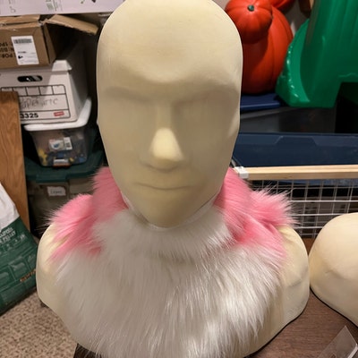 Fursuit Neck Hair, Kig Fursuit Fur Collar, Solid Color Fur Collar ...