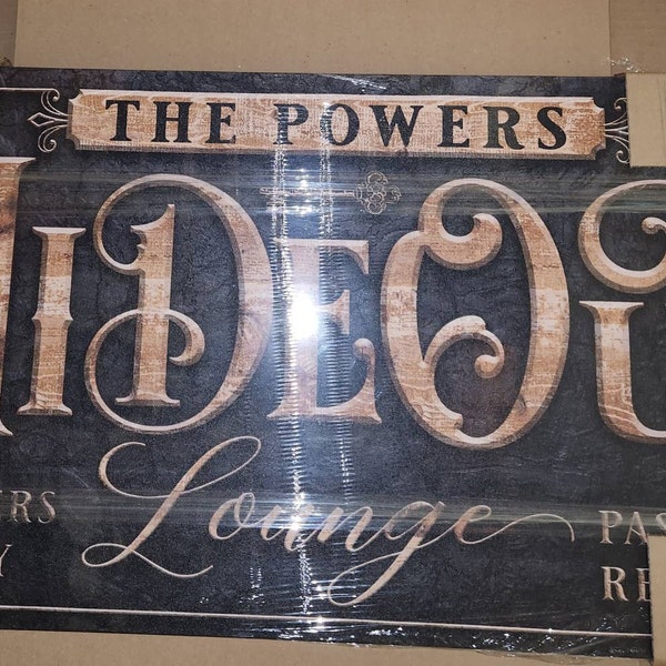 Hideout Lounge Personalized Sign Members Only Man Cave Bar Family Last ...