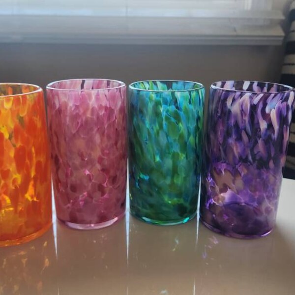 Tall Water Glass Sets: Lilac Purple - Etsy