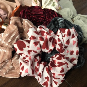 Love Scrunchies Heart Scrunchie Bundle Silk Rayon Scrunchies Silk Blend ...