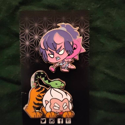 Kawaii to Kowai White Kawauso Japanese Lore Enamel Pins - Etsy