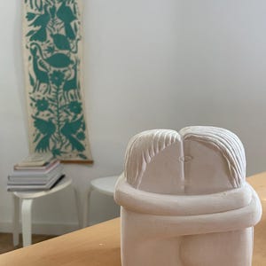 Lesbian Couple Love Statue LGBTQ Hugging Couple Ceramic Sculpture ...