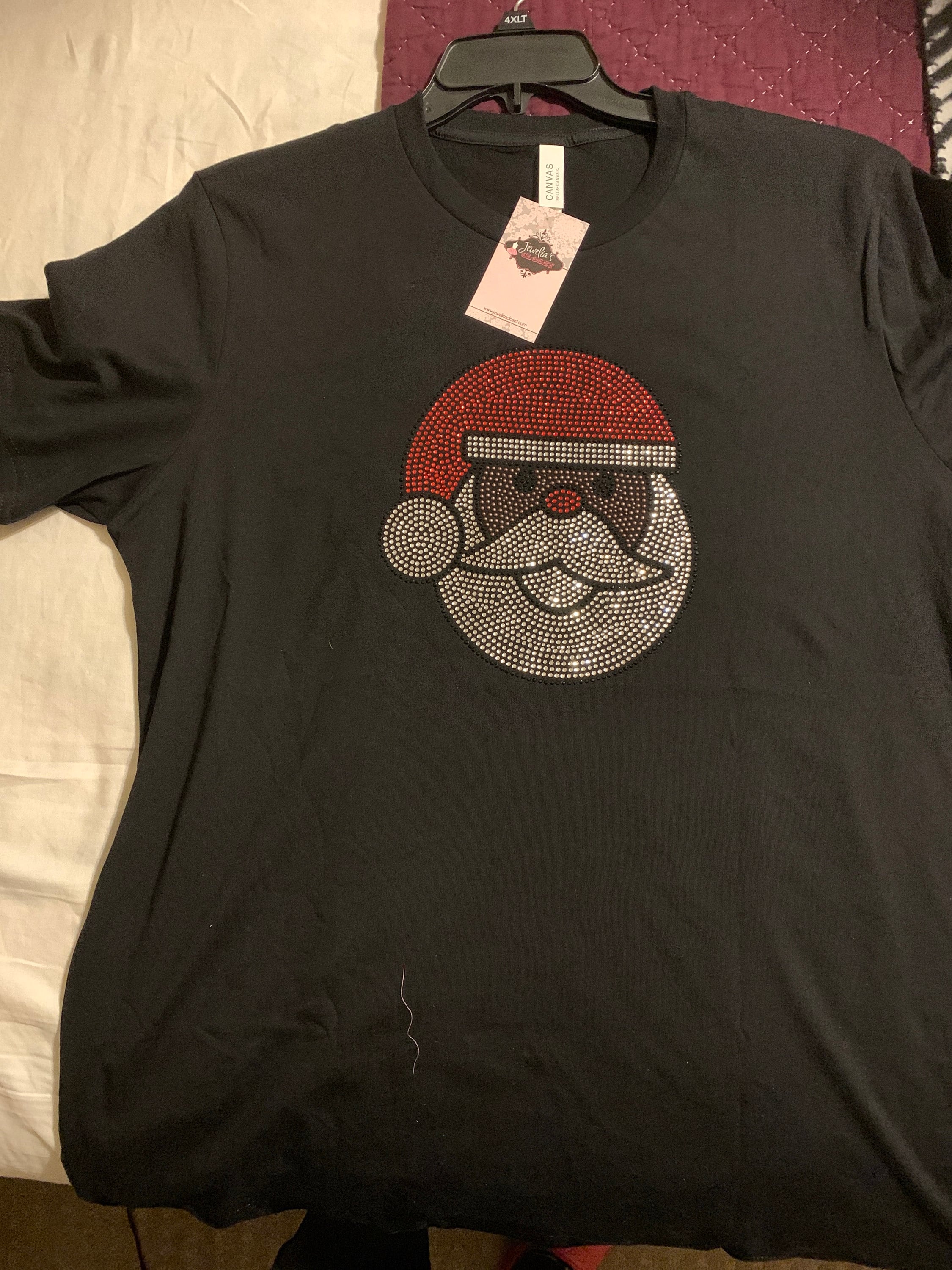 African American Santa T-shirt Black Santa Claus Christmas | Etsy