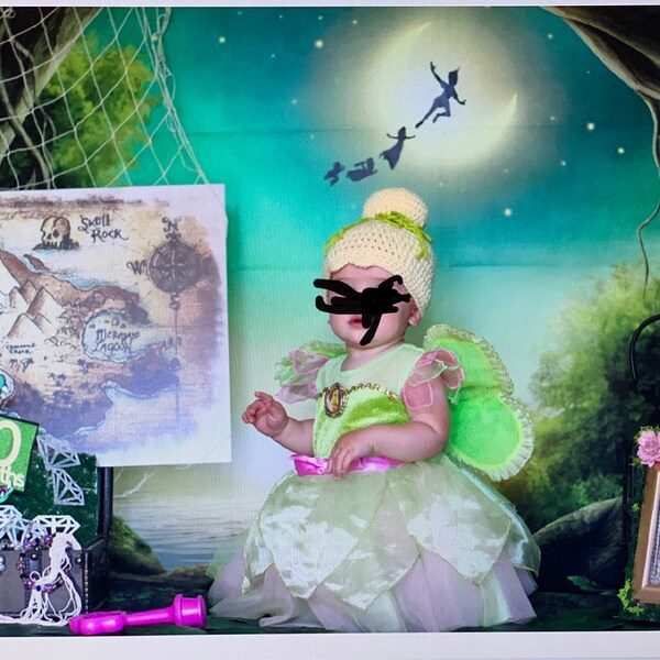 Tinkerbell Inspired Hat/ Tinkerbell Wig Hat Available in Newborn to ...