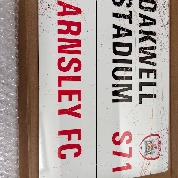 Personalised Football Stadium Sign, Add Your Favourite Team, Wall Decor ...