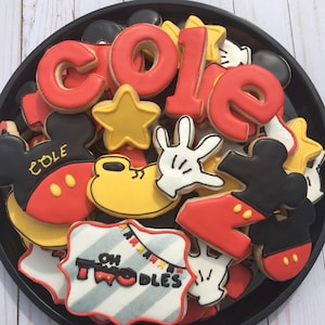 Number Two With Mickey Mouse Ears Cookie and Fondant Cutter - Etsy
