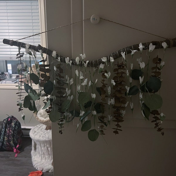 Eucalyptus Wall Hanging-boho Decor-wall Hanging Eucalyptus-bohemian ...